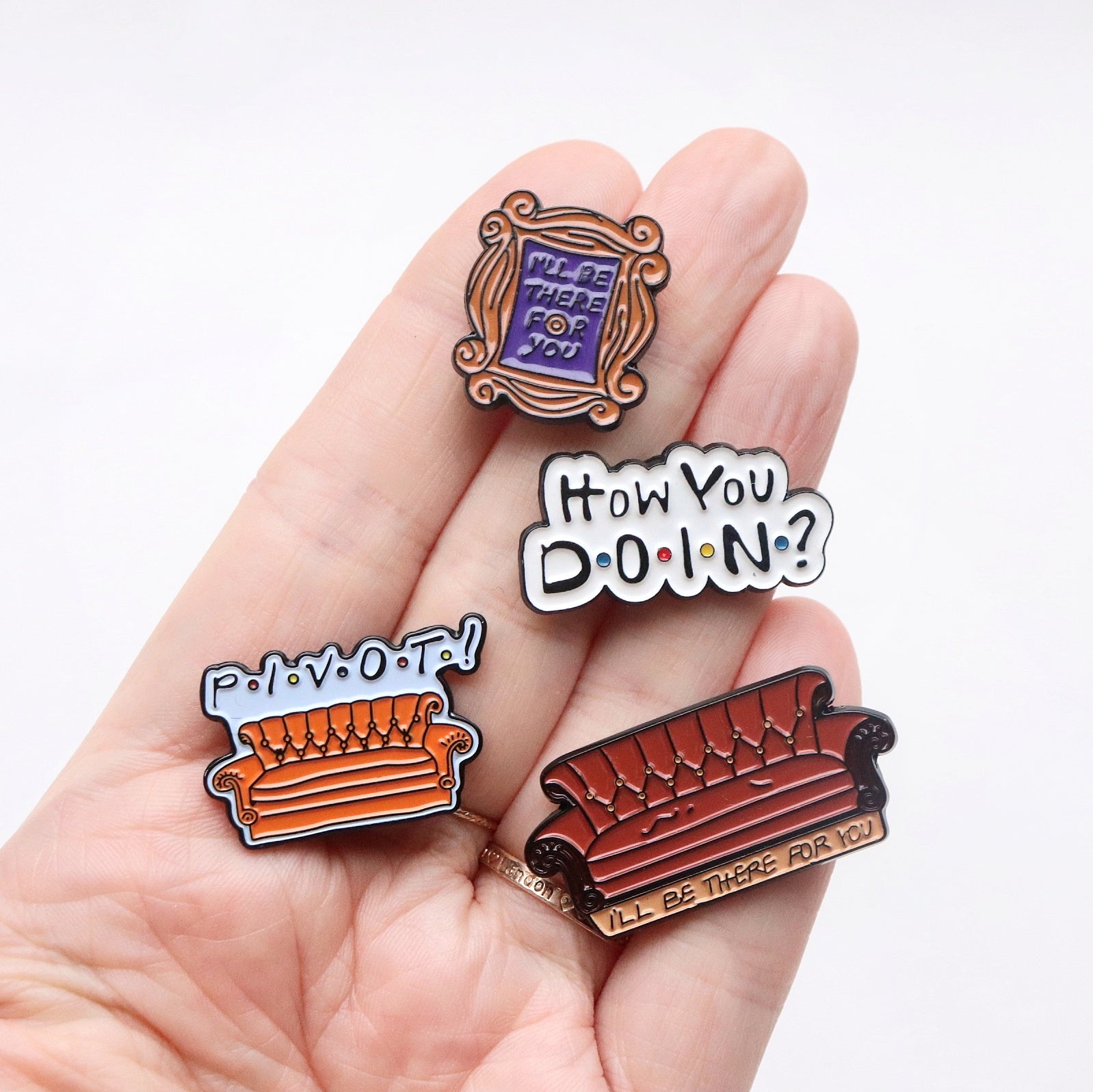 Friends Enamel Pins – PrettyEars.ca